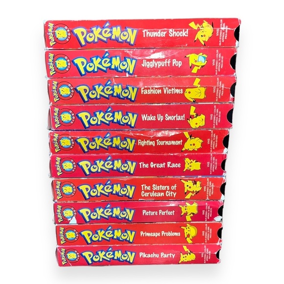 Pokemon | Media | Pokemon Vhs Tapes Lot Of Viz Video Pioneer 19971998 ...